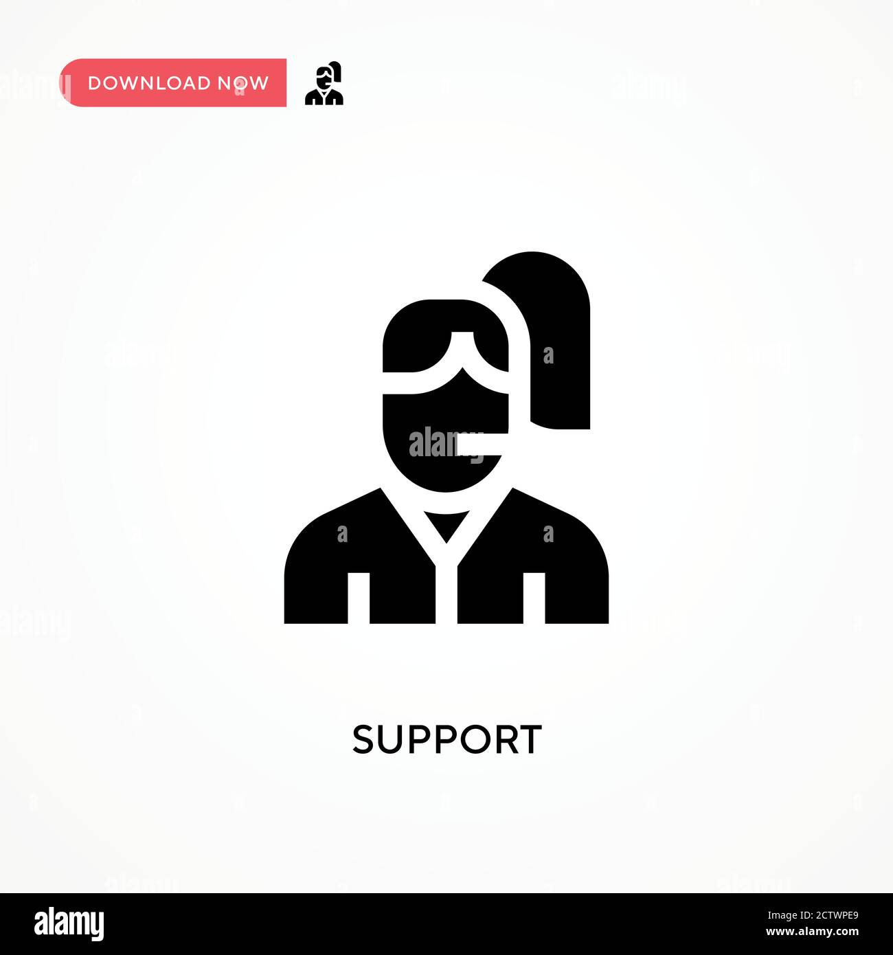 Support vector icon. . Modern, simple flat vector illustration for web ...