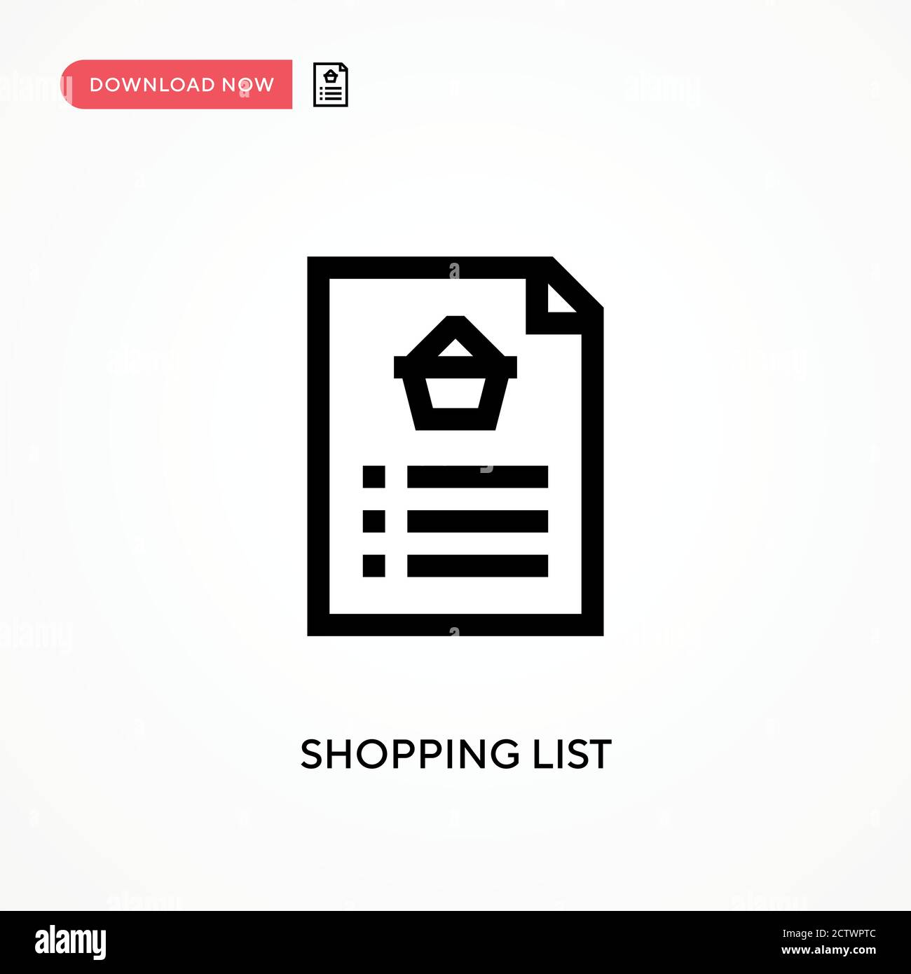 Grocery store with checklist Stock Vector Images - Alamy