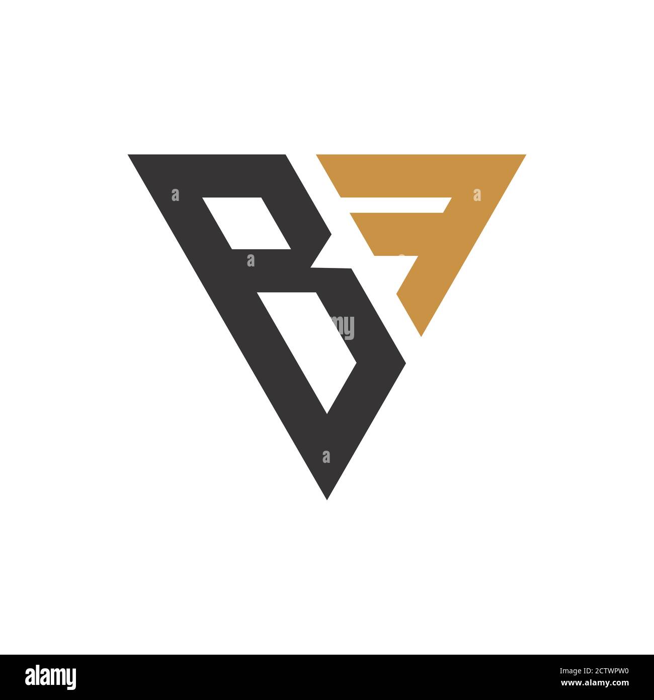 Initial letter bf logo or fb logo vector design template Stock Vector ...