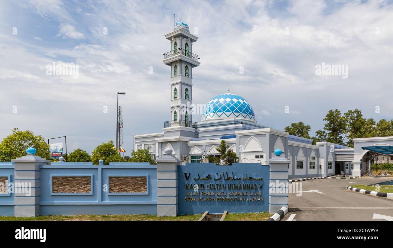 Labuan, Malaysia: The Al-Mahmudiyyah Mosque on Labuan Island Stock ...