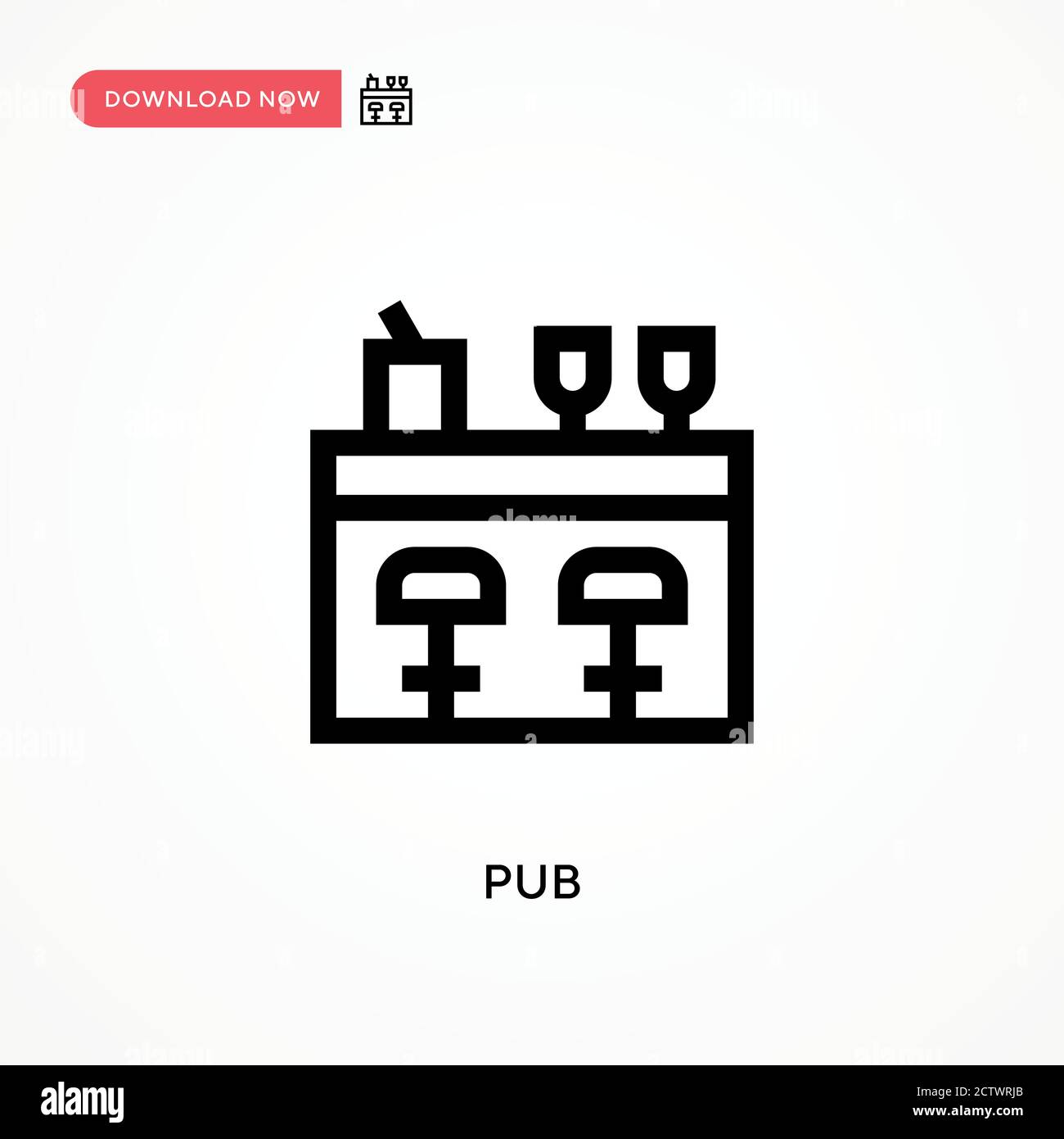 Empty pub covid Stock Vector Images - Alamy