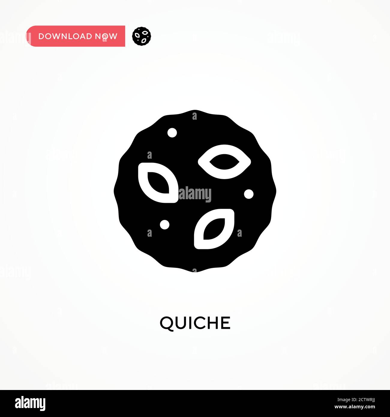 Quiche vector icon. . Modern, simple flat vector illustration for web ...