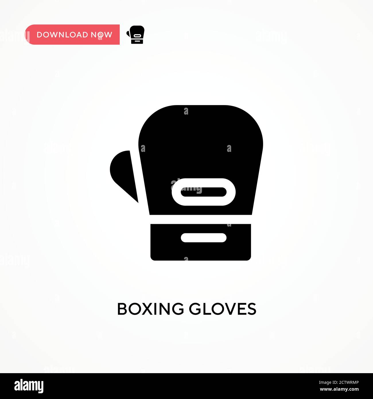 Boxing gloves vector icon. . Modern, simple flat vector illustration ...