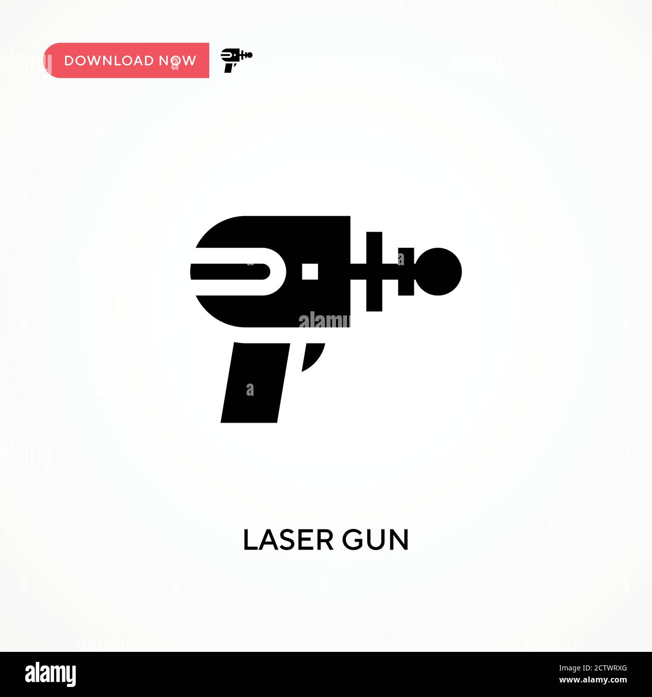 Laser gun vector icon. . Modern, simple flat vector illustration for ...
