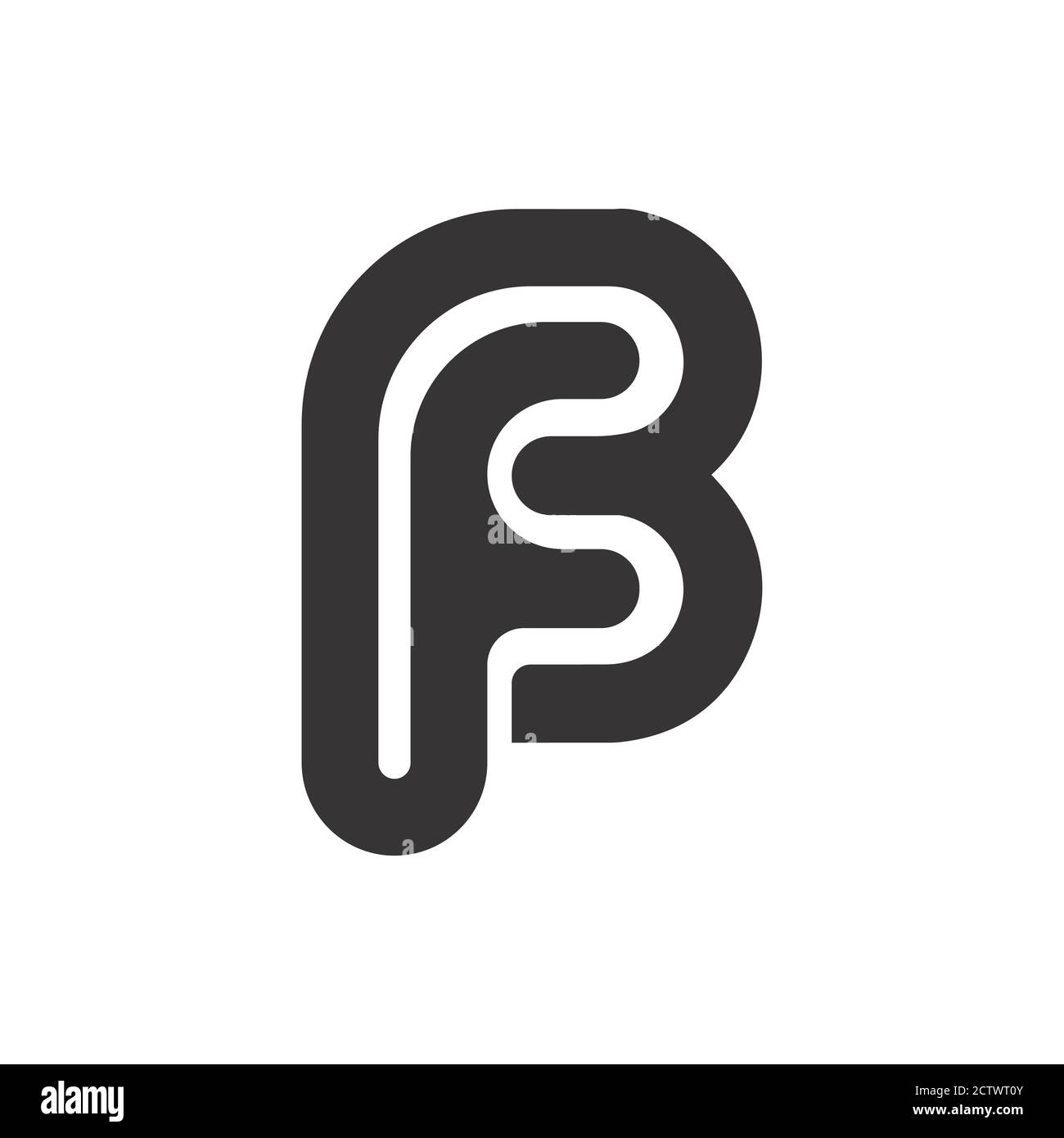 Initial letter bf logo or fb logo vector design template Stock Vector ...