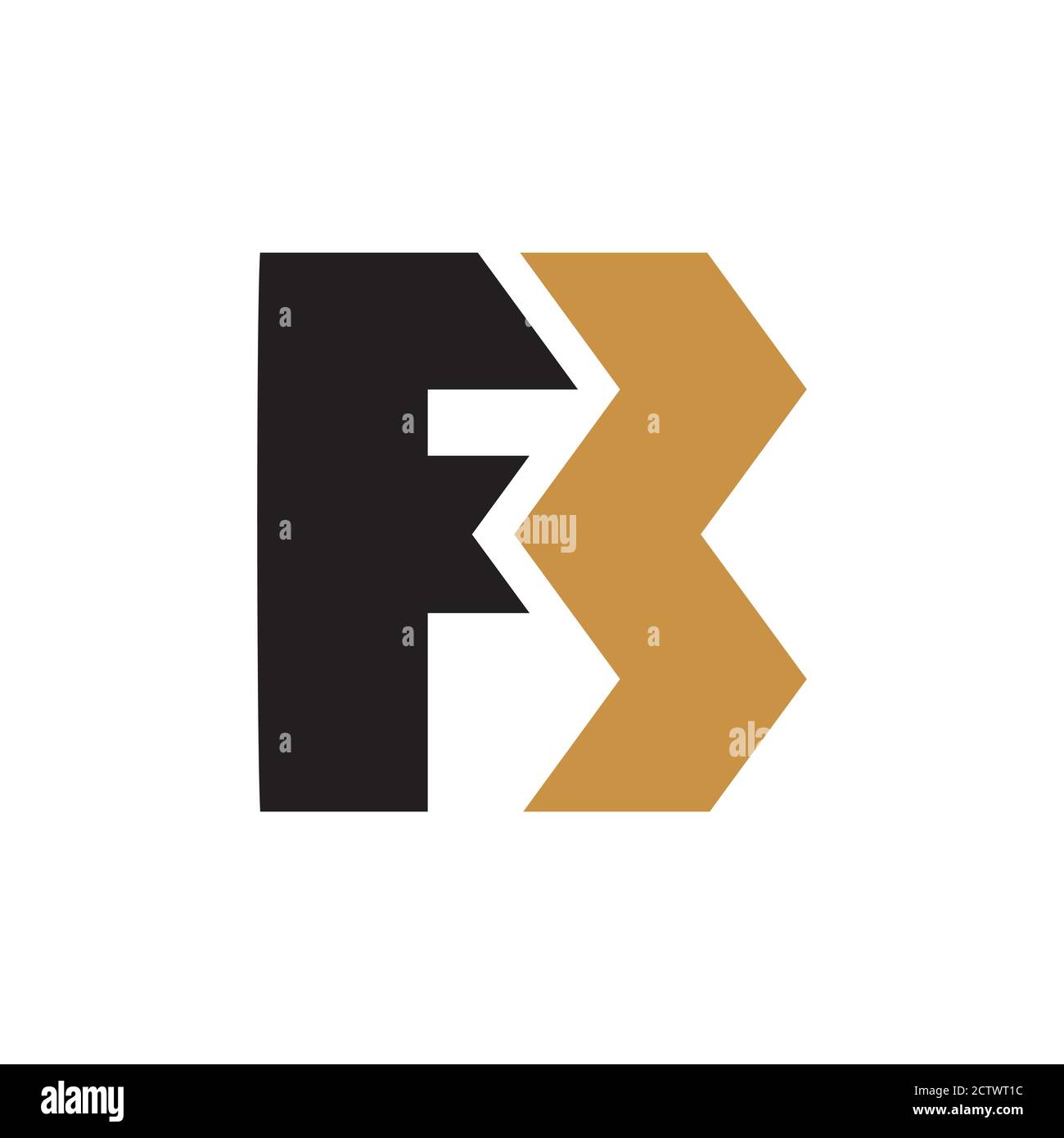 Initial letter bf logo or fb logo vector design template Stock Vector ...