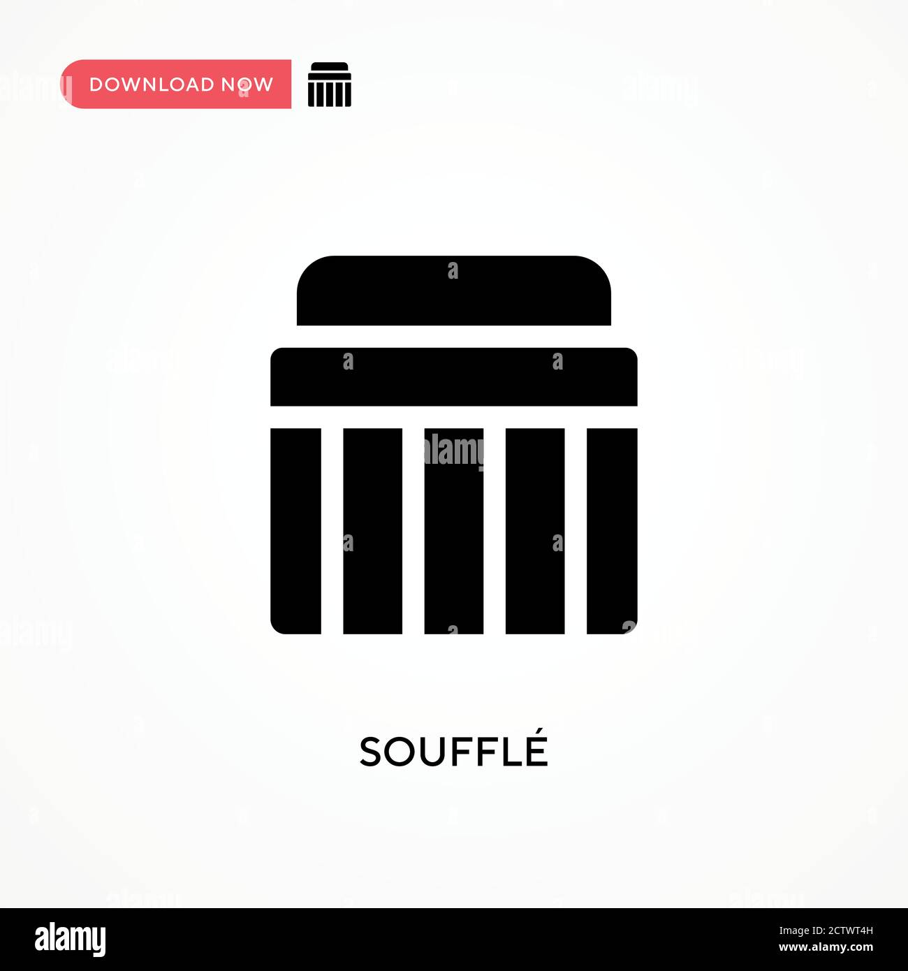 Soufflé vector icon. . Modern, simple flat vector illustration for web ...