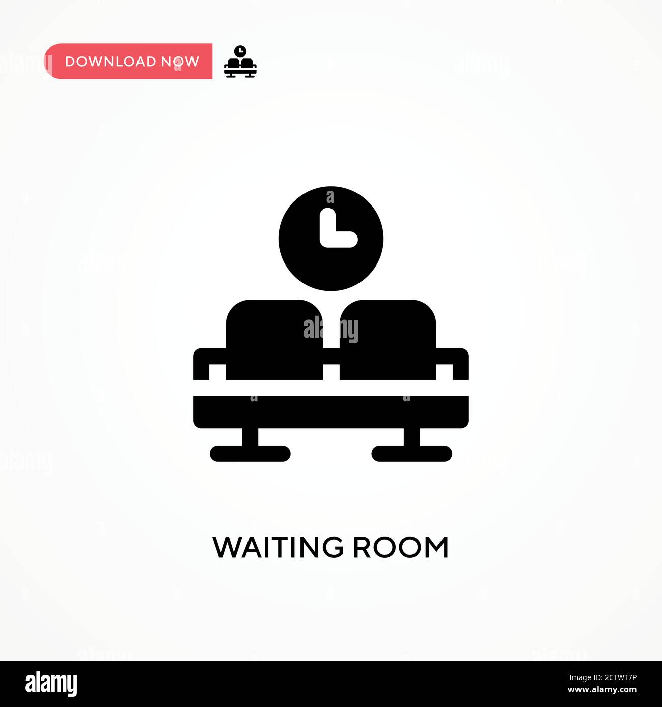 Waiting room vector icon. . Modern, simple flat vector illustration for web site or mobile app ...