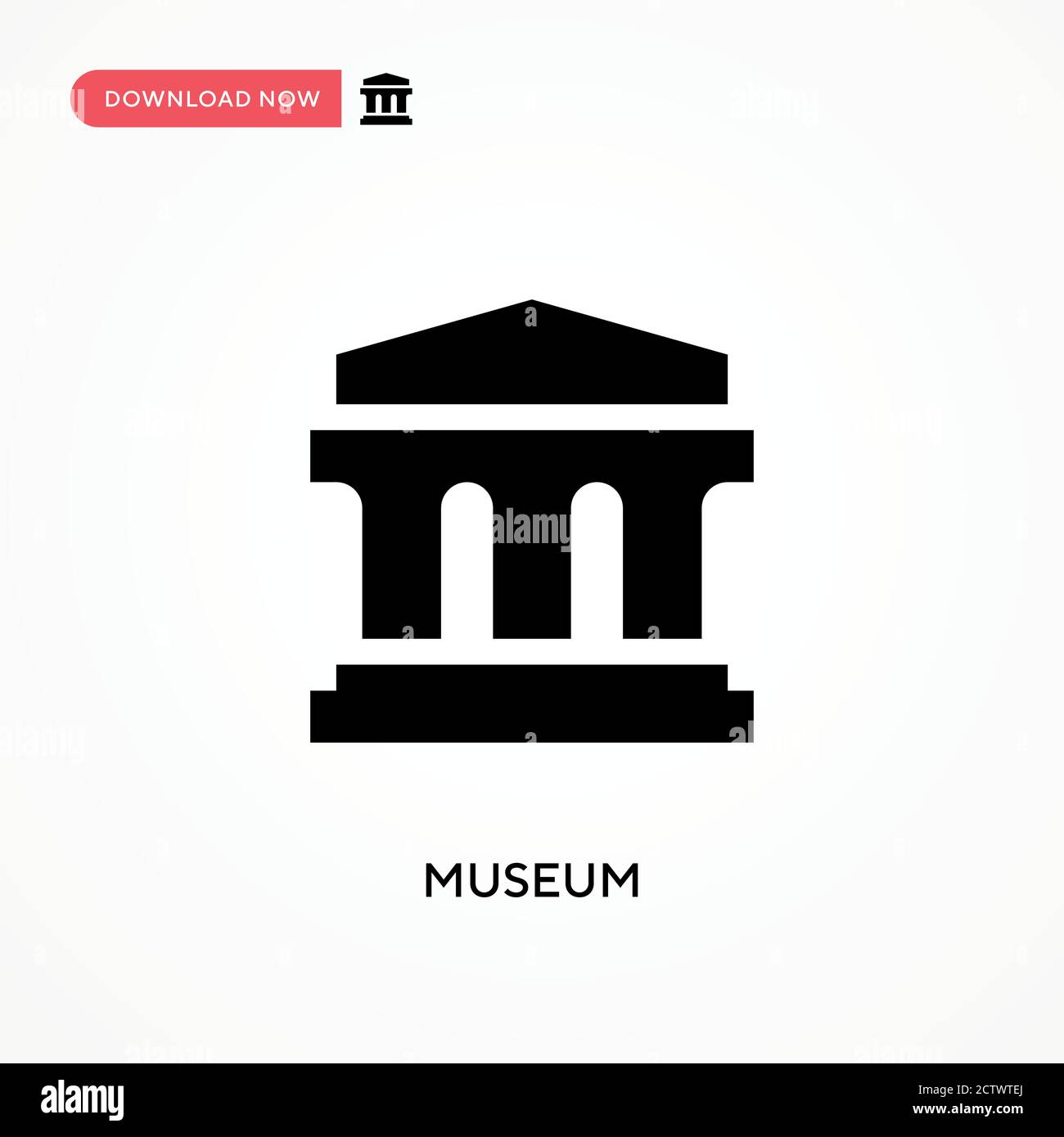 Museum vector icon. . Modern, simple flat vector illustration for web ...