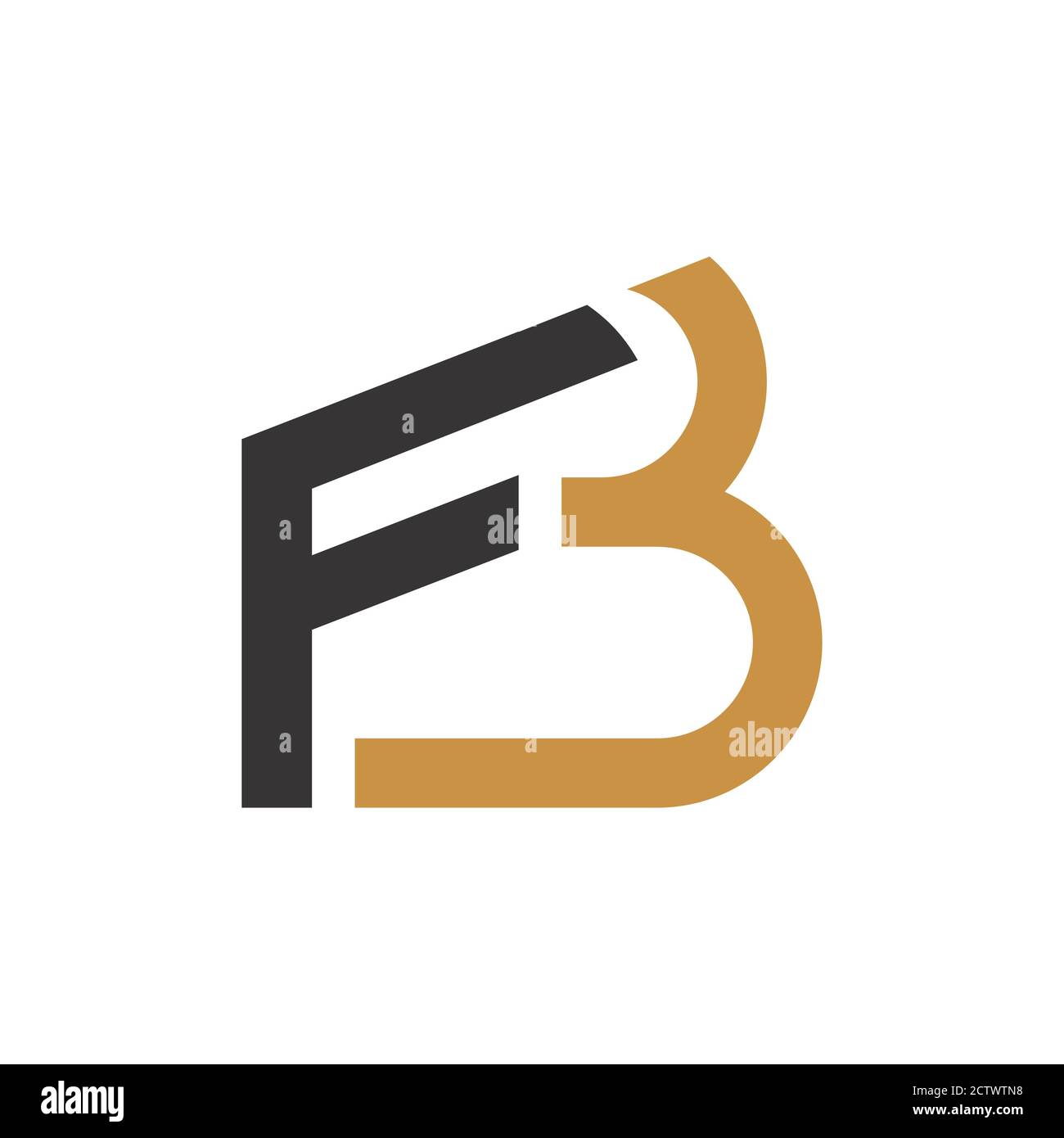 Initial letter bf logo or fb logo vector design template Stock Vector ...