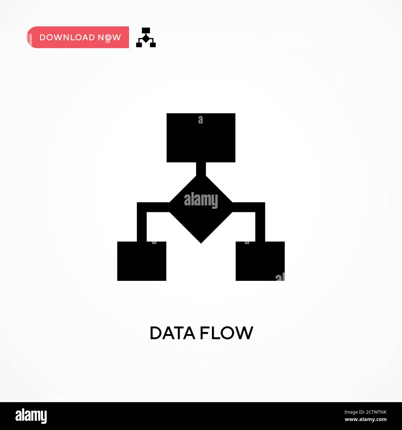 Data flow vector icon. . Modern, simple flat vector illustration for ...