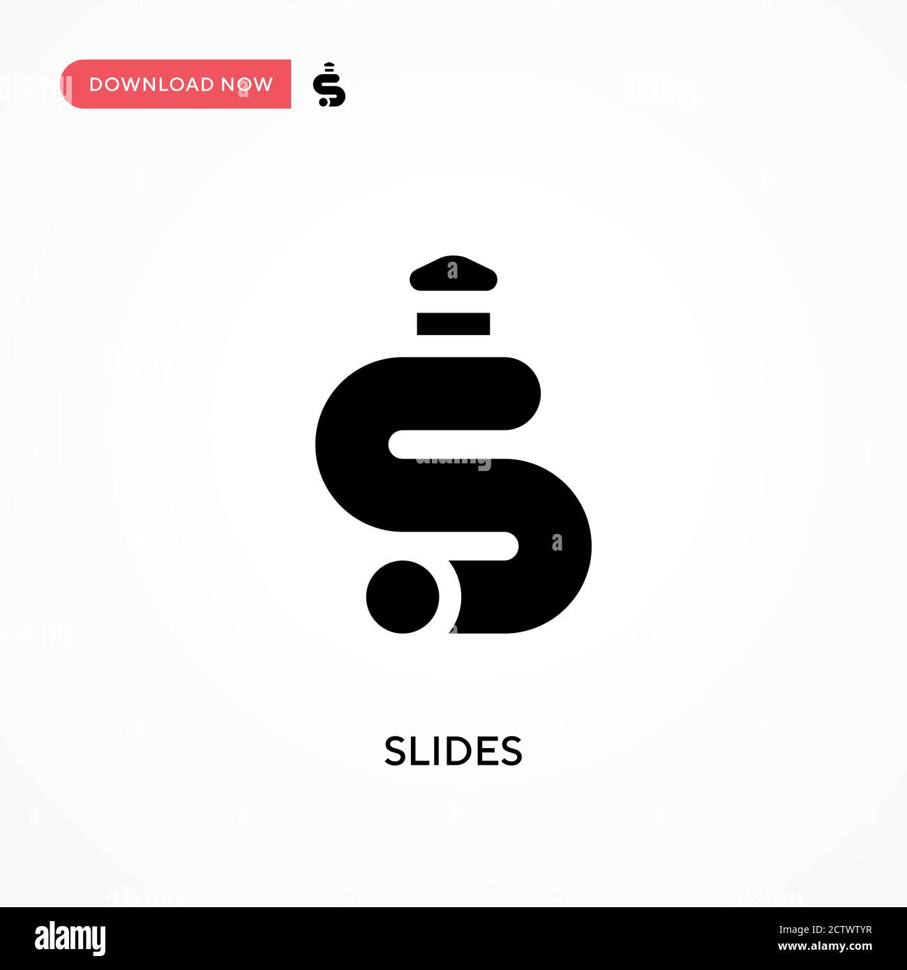 Slides vector icon. . Modern, simple flat vector illustration for web ...