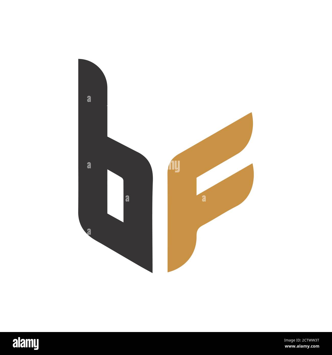 Initial letter bf logo or fb logo vector design template Stock Vector ...