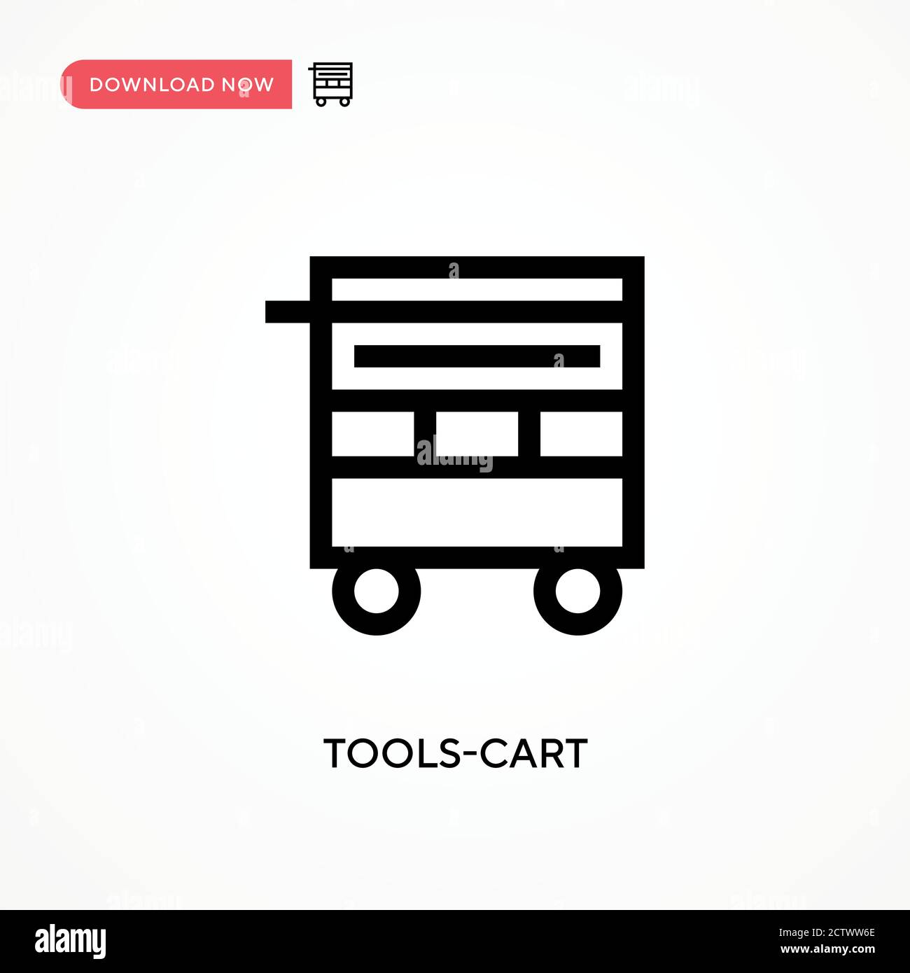 Tools-cart vector icon. . Modern, simple flat vector illustration for ...