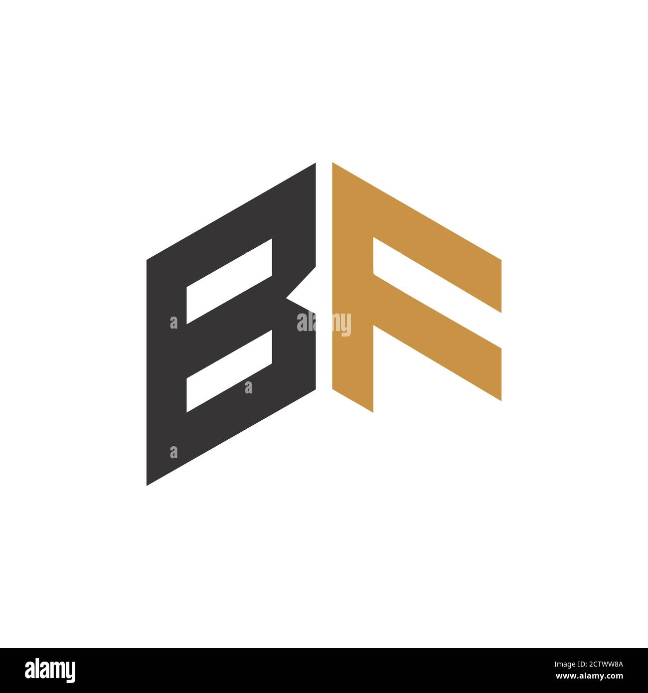 Initial letter bf logo or fb logo vector design template Stock Vector ...