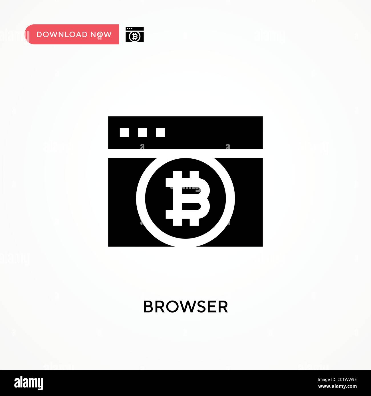 Browser vector icon. . Modern, simple flat vector illustration for web ...