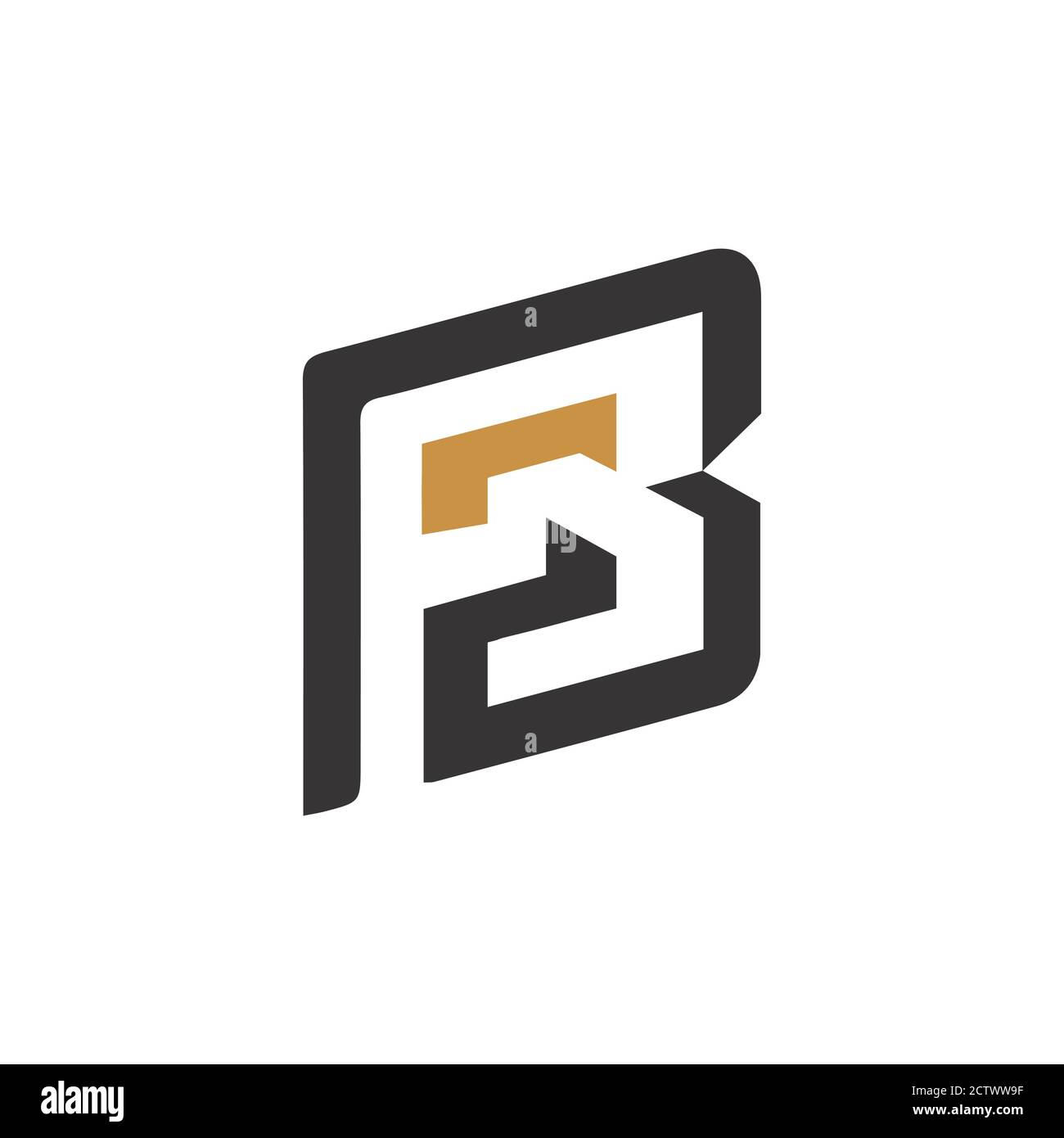 Initial letter bf logo or fb logo vector design template Stock Vector ...