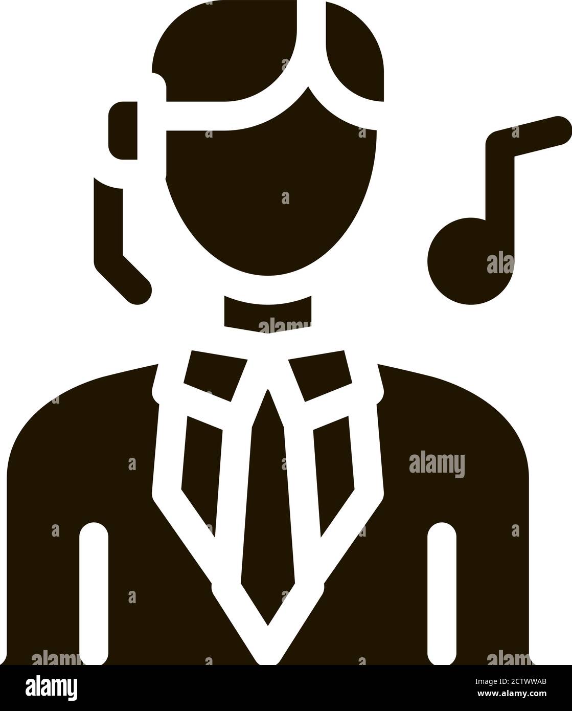 Female Silhouette Singing Song In Opera Vector Stock Vector Image & Art ...