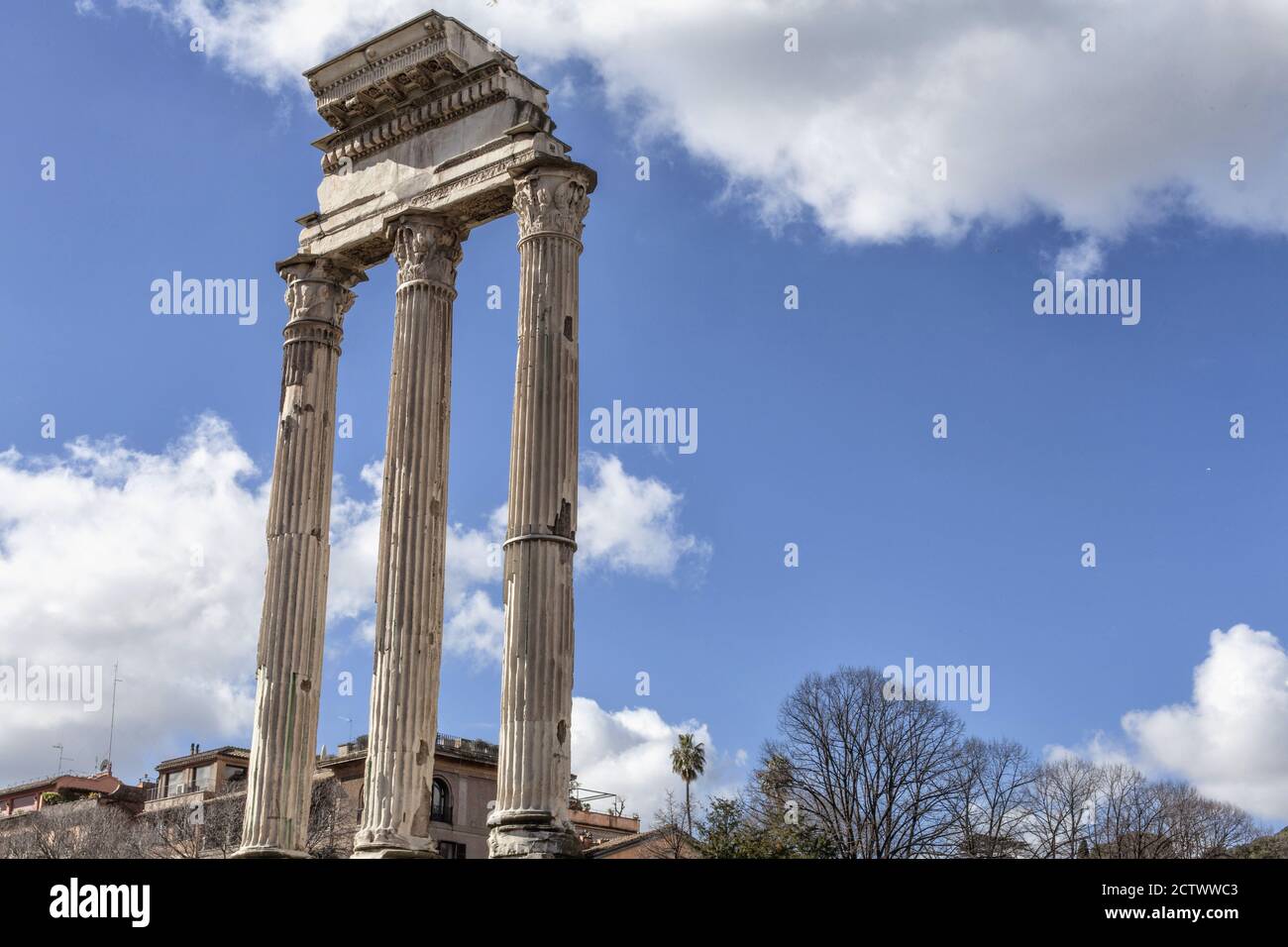 Temple of Castor and Pollux in Rome, Italy Stock Photo - Alamy