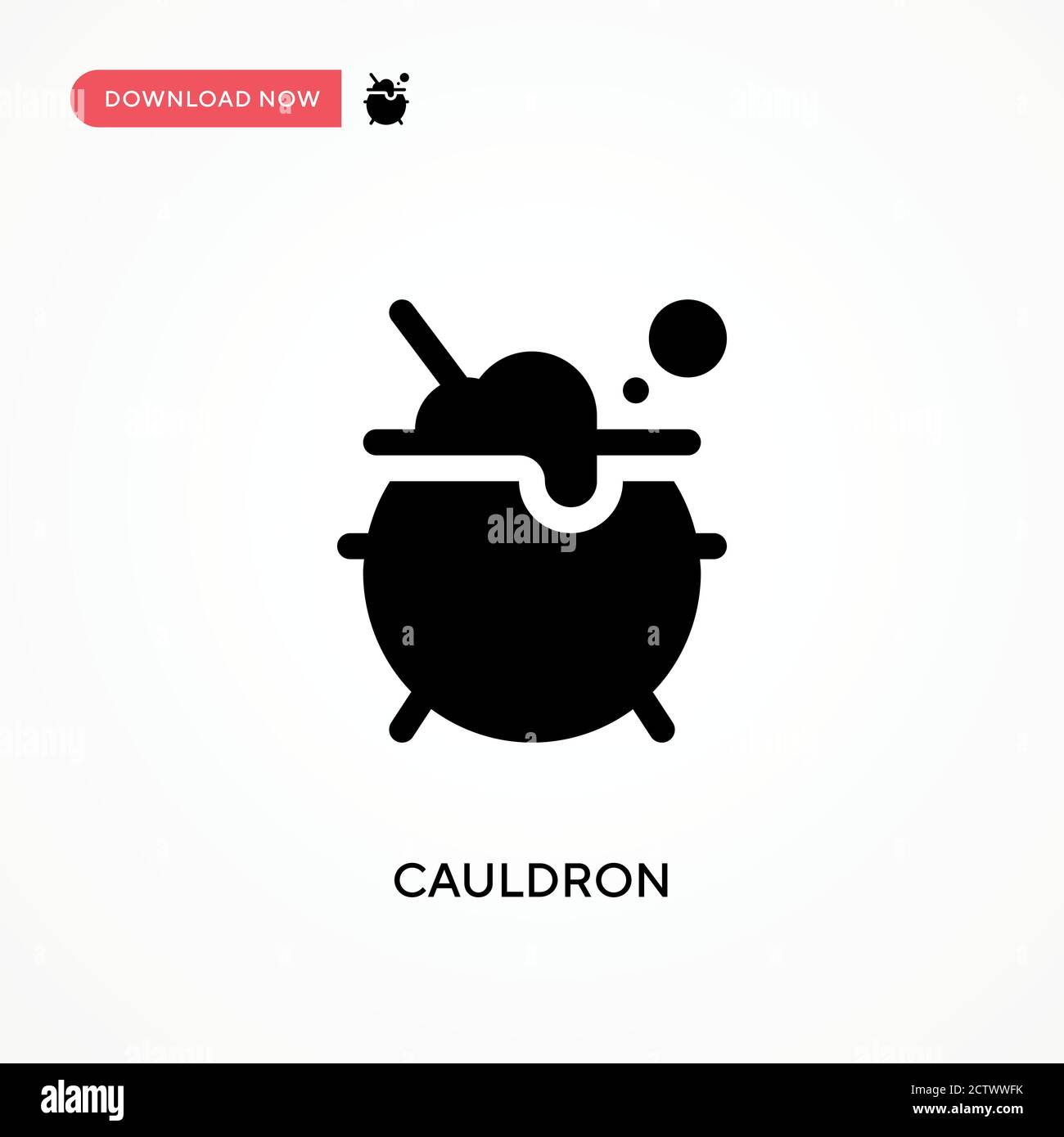 Cauldron vector icon. . Modern, simple flat vector illustration for web ...