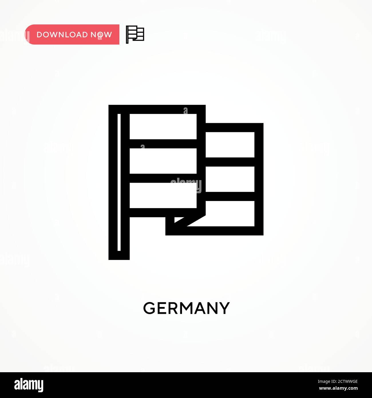 Germany vector icon. . Modern, simple flat vector illustration for web ...