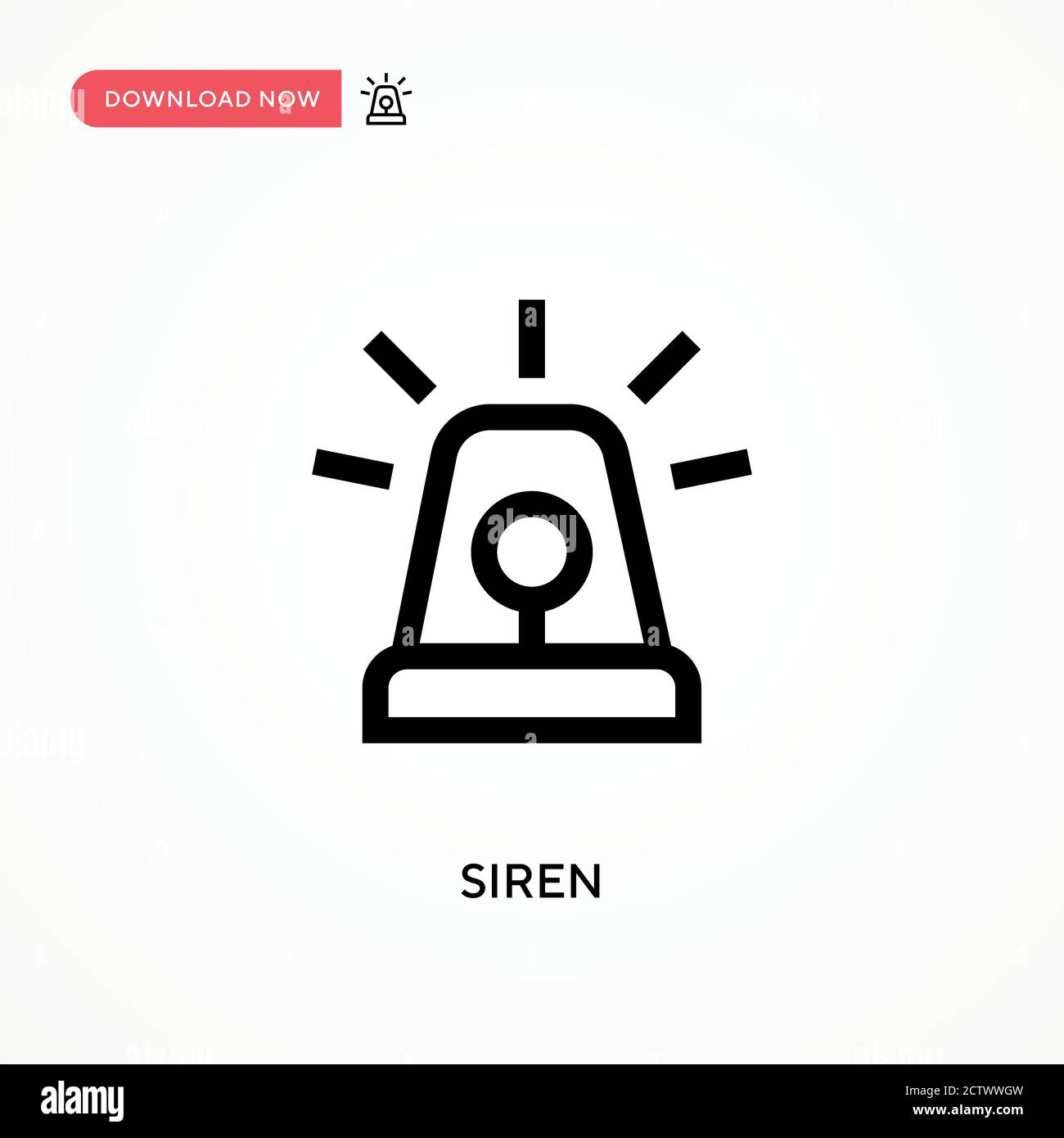 Siren vector icon. . Modern, simple flat vector illustration for web ...