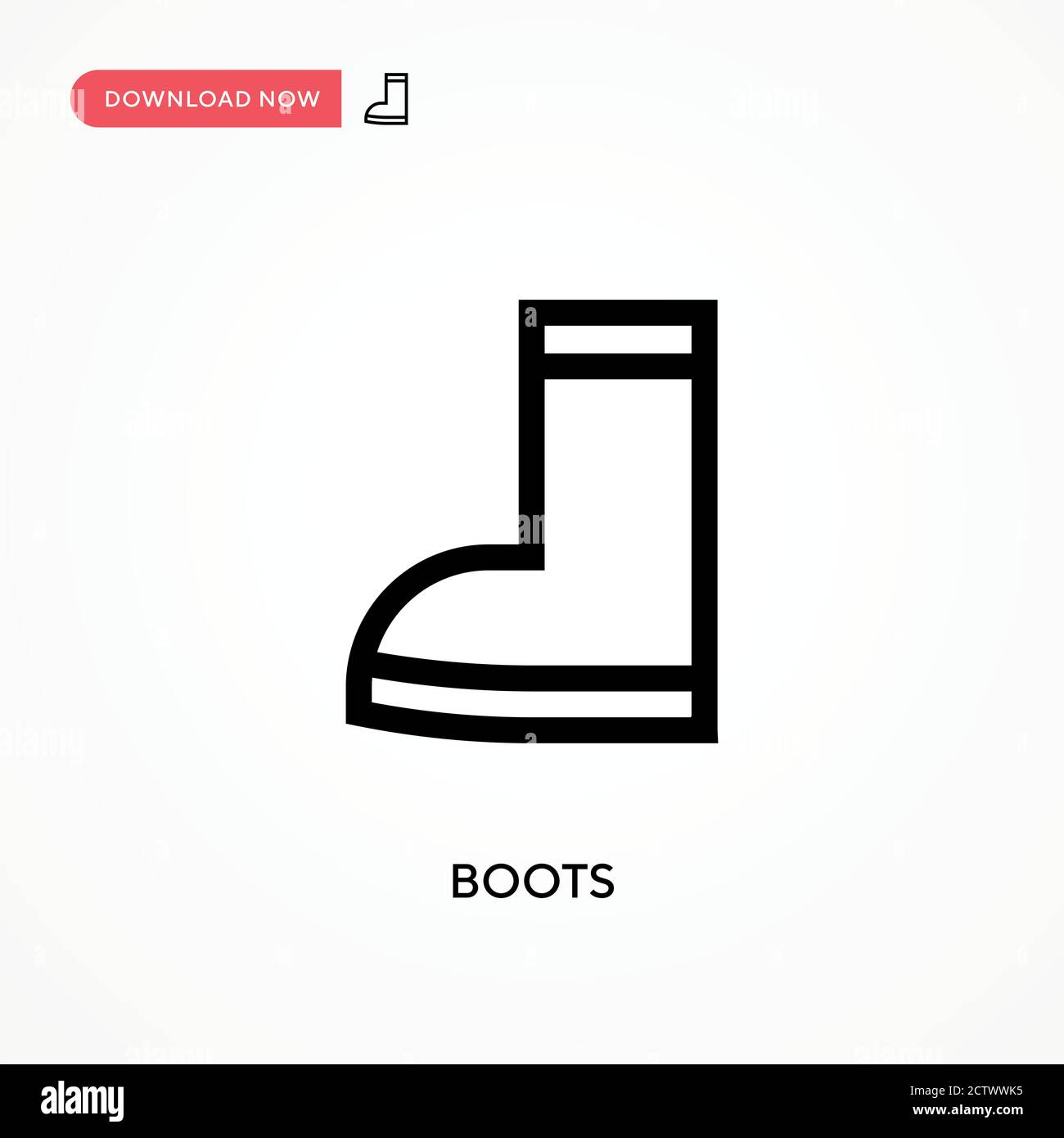Boots vector icon. . Modern, simple flat vector illustration for web ...