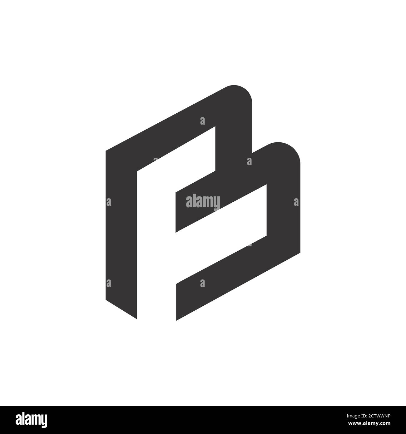 Initial letter bf logo or fb logo vector design template Stock Vector ...