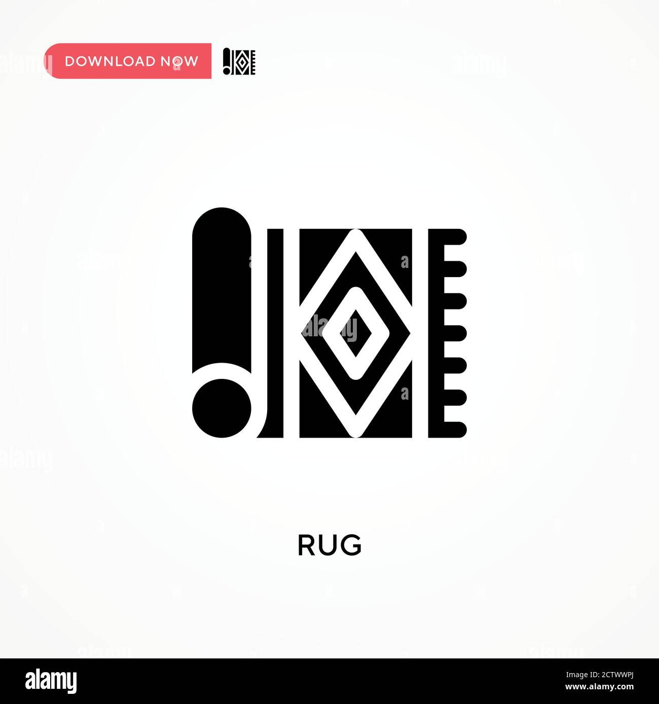 Rug vector icon. . Modern, simple flat vector illustration for web site ...