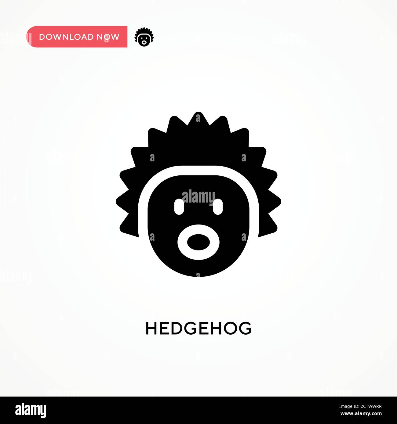Hedgehog vector icon. . Modern, simple flat vector illustration for web ...
