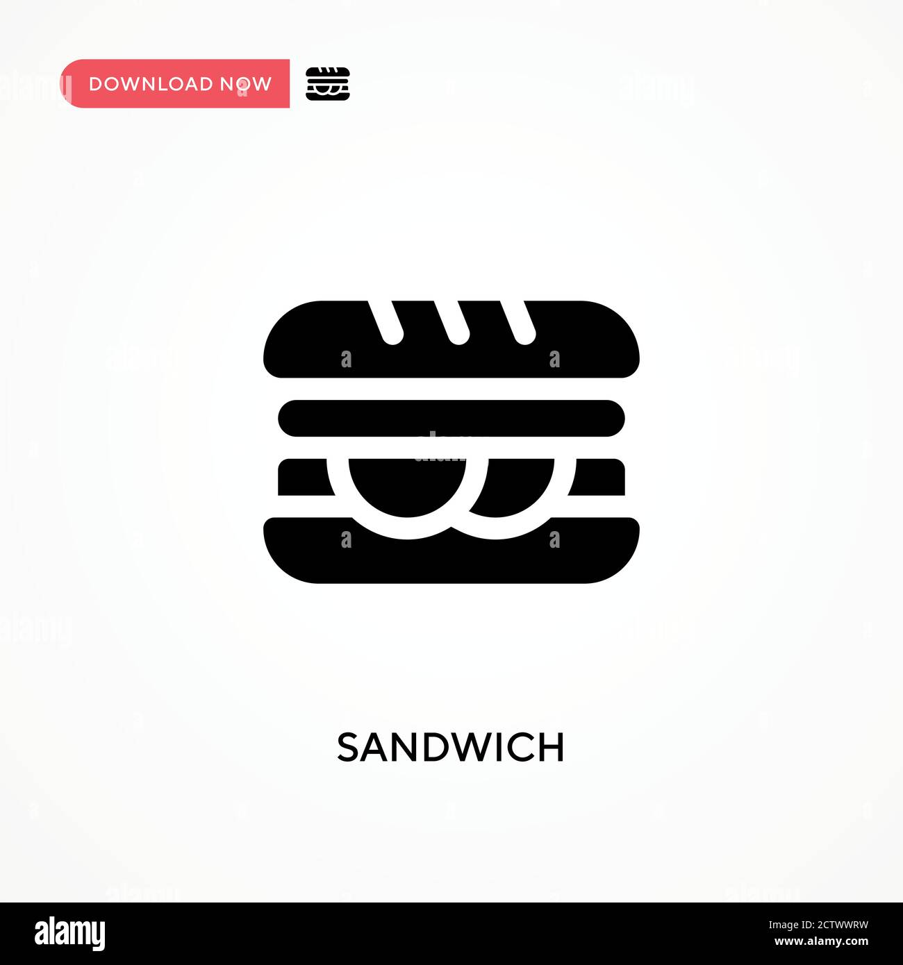 Sandwich vector icon. . Modern, simple flat vector illustration for web ...