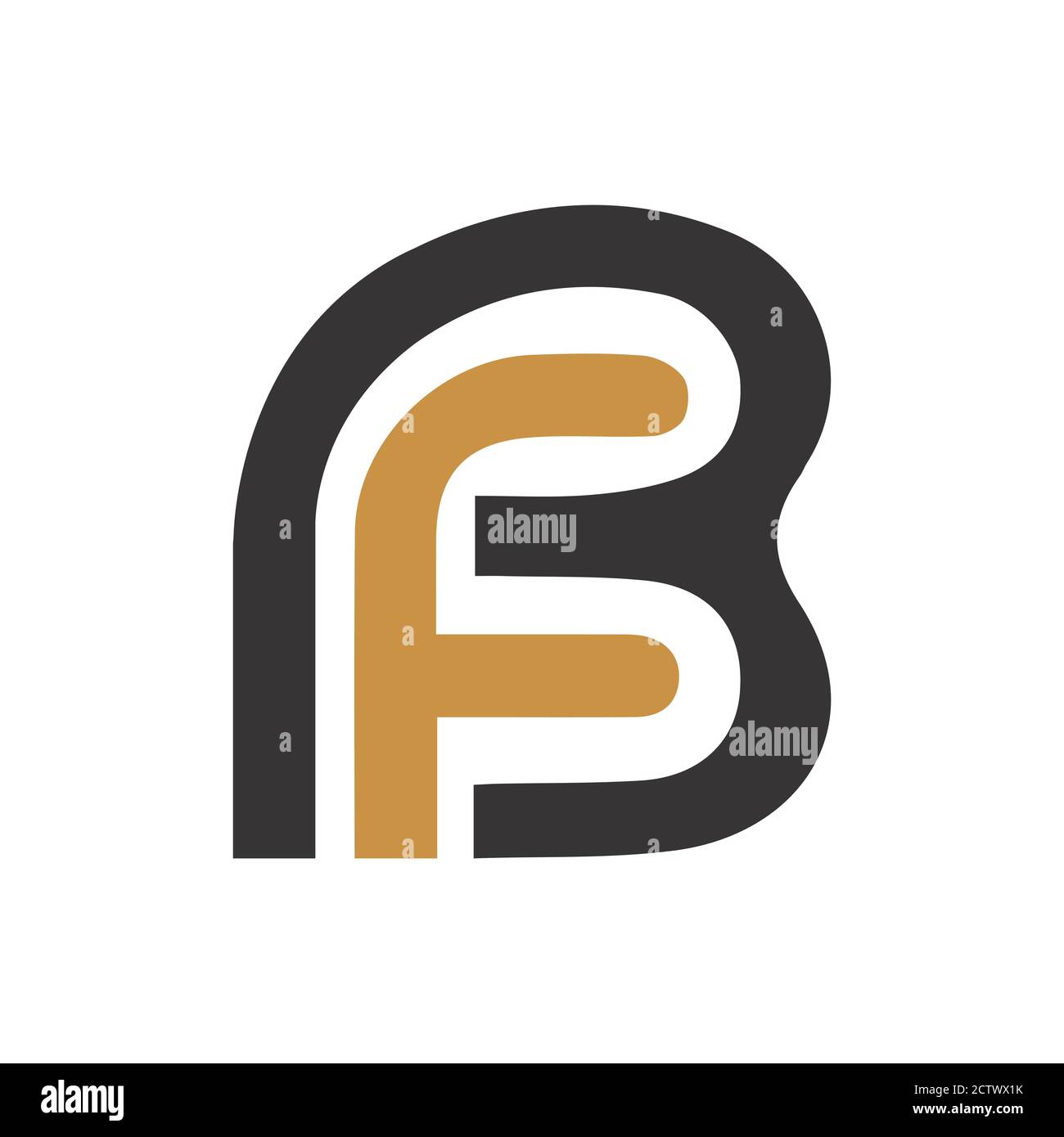 Initial letter bf logo or fb logo vector design template Stock Vector ...