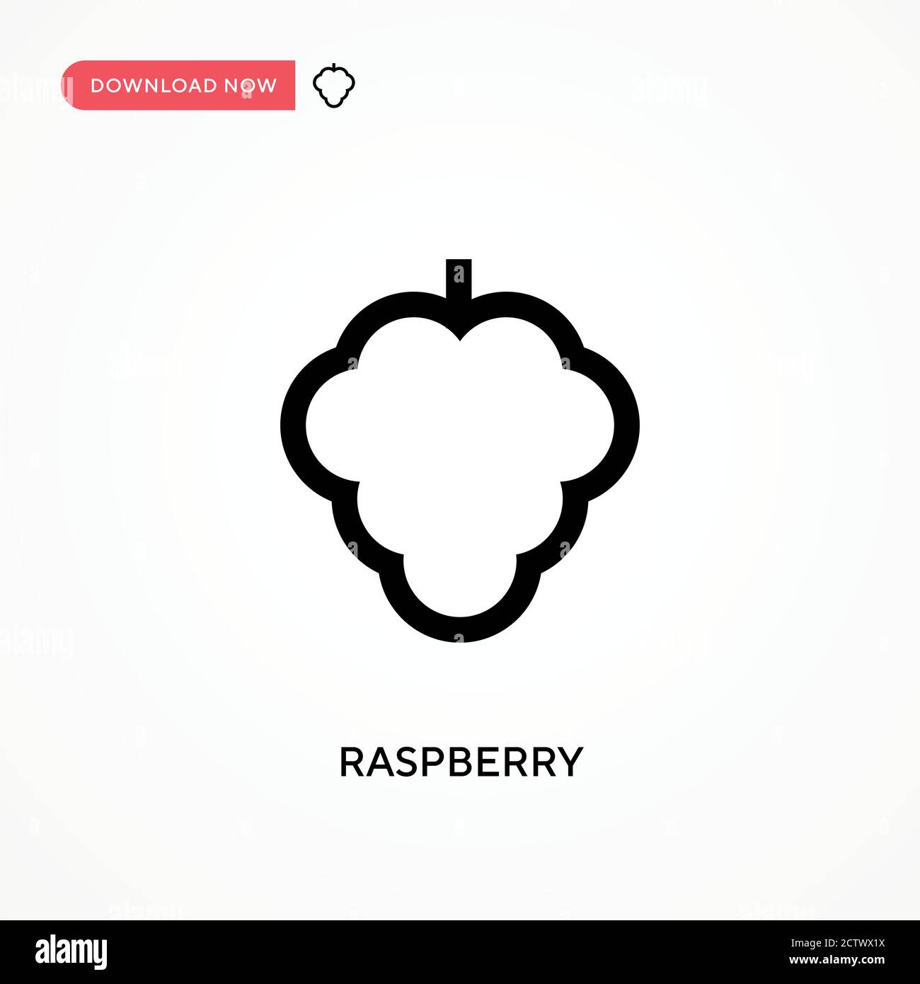 Raspberry plant close up Stock Vector Images - Alamy