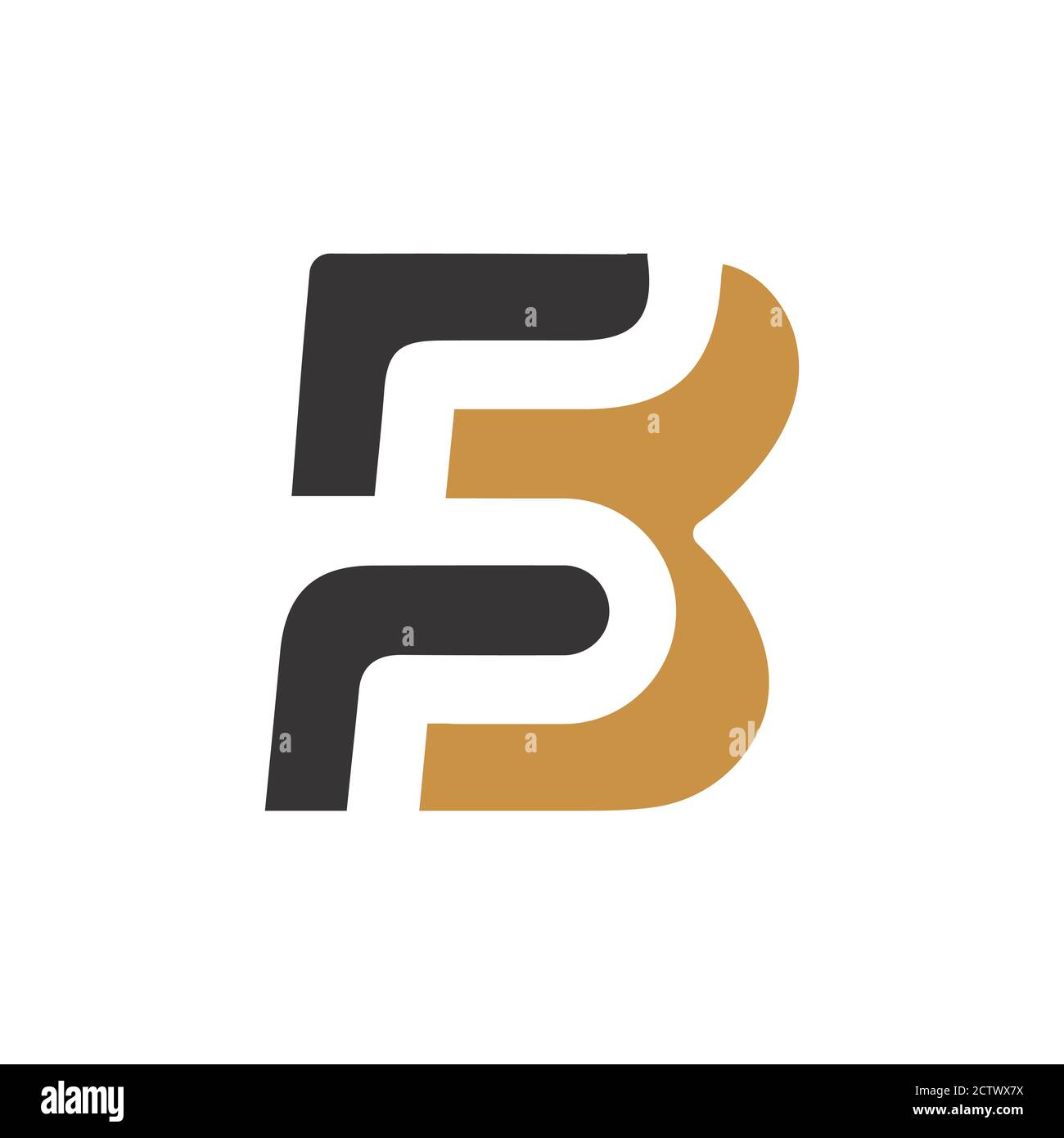 Initial letter bf logo or fb logo vector design template Stock Vector ...