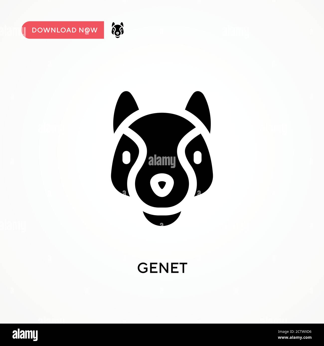 Genet vector icon. . Modern, simple flat vector illustration for web ...
