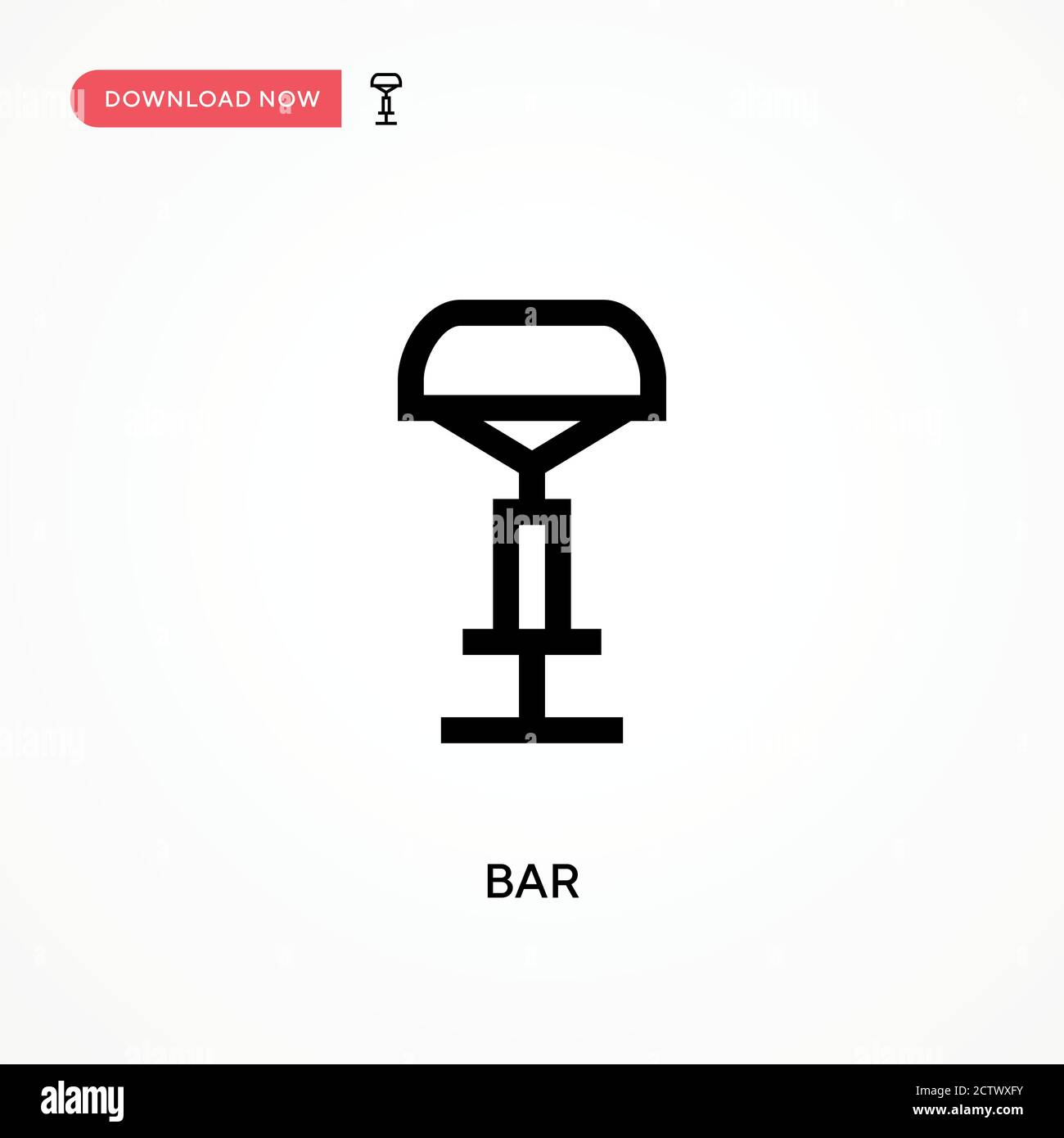 Bar vector icon. . Modern, simple flat vector illustration for web site ...