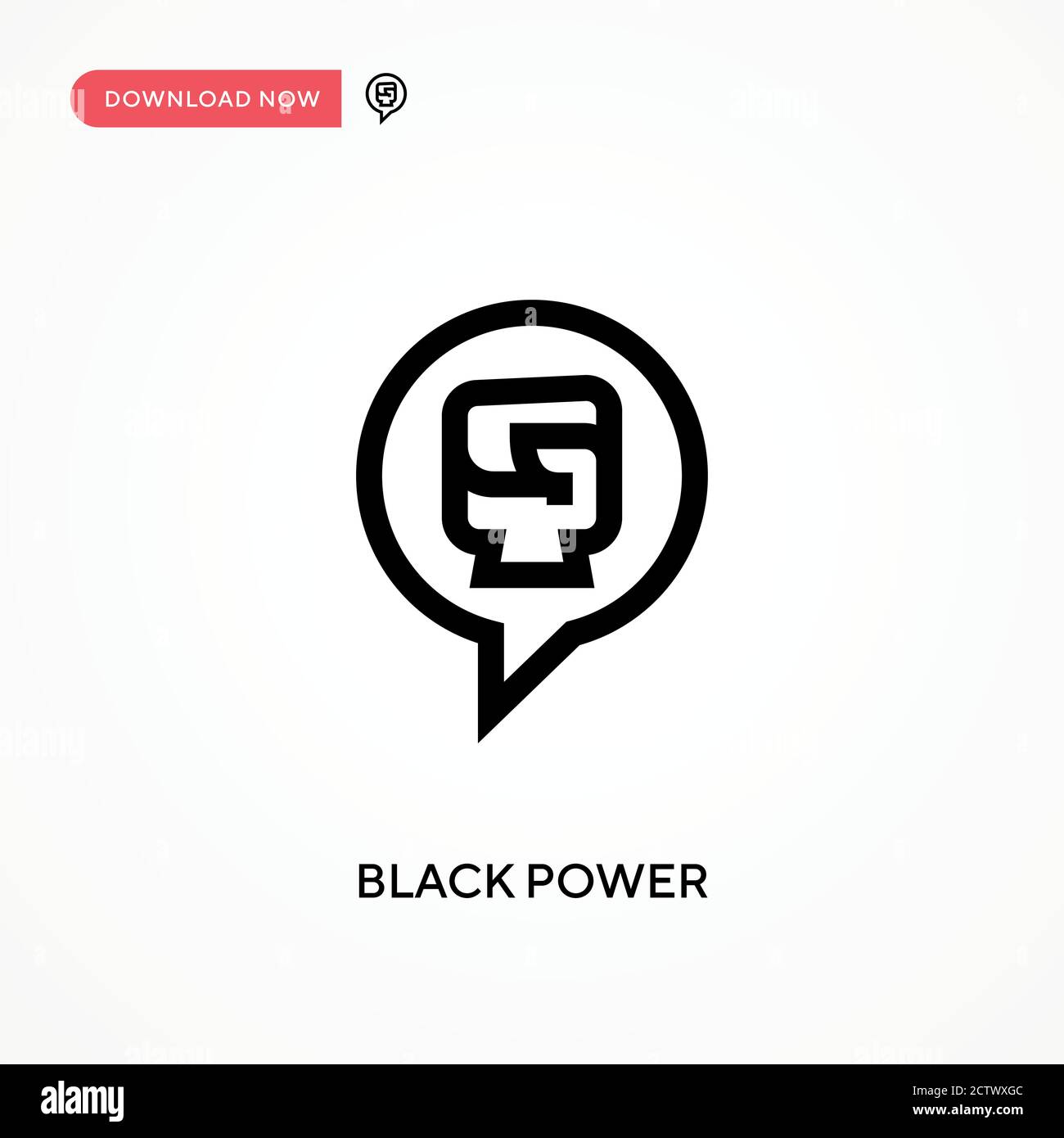 Black power vector icon. . Modern, simple flat vector illustration for ...