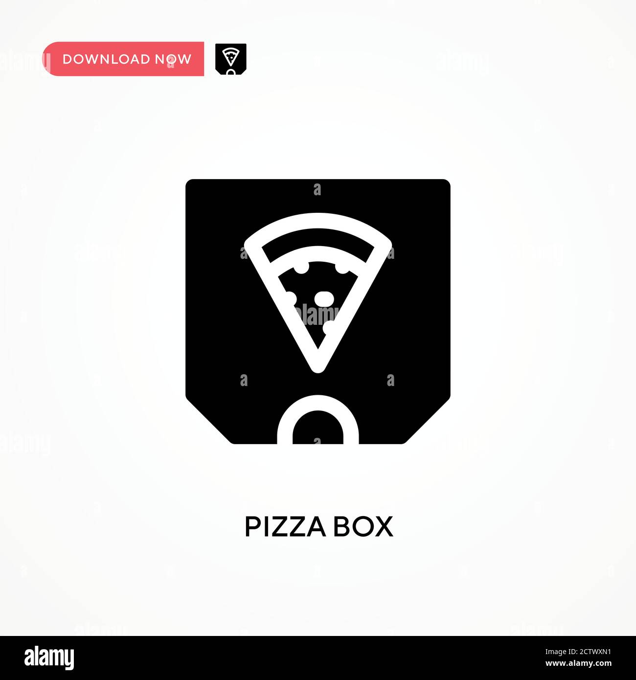 Pizza box vector icon. . Modern, simple flat vector illustration for ...