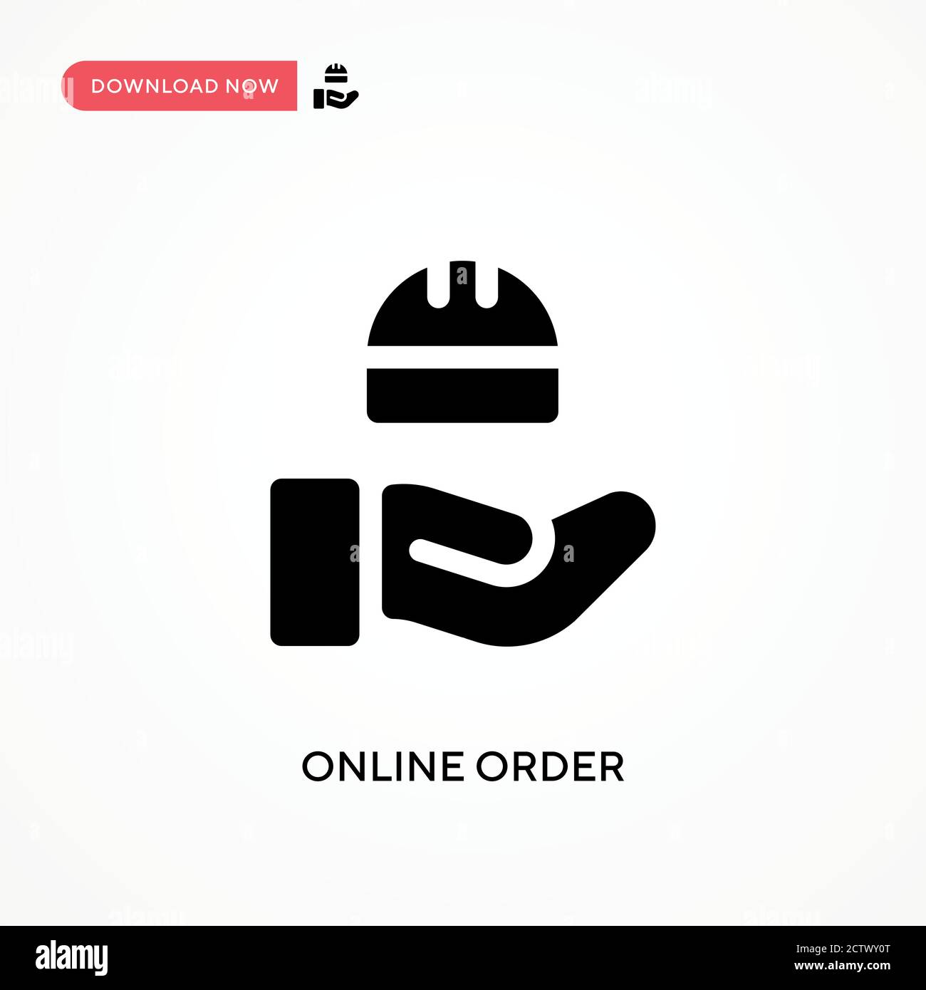 Online order vector icon. . Modern, simple flat vector illustration for ...