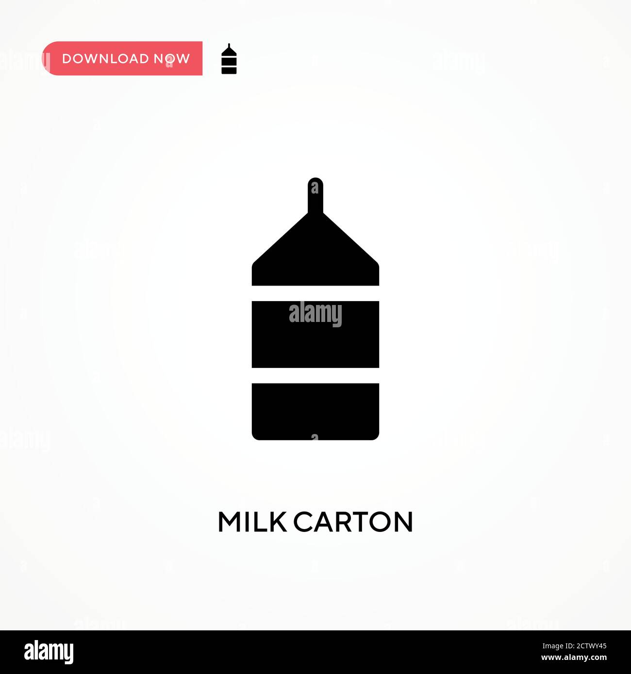 Milk carton vector icon. . Modern, simple flat vector illustration for ...