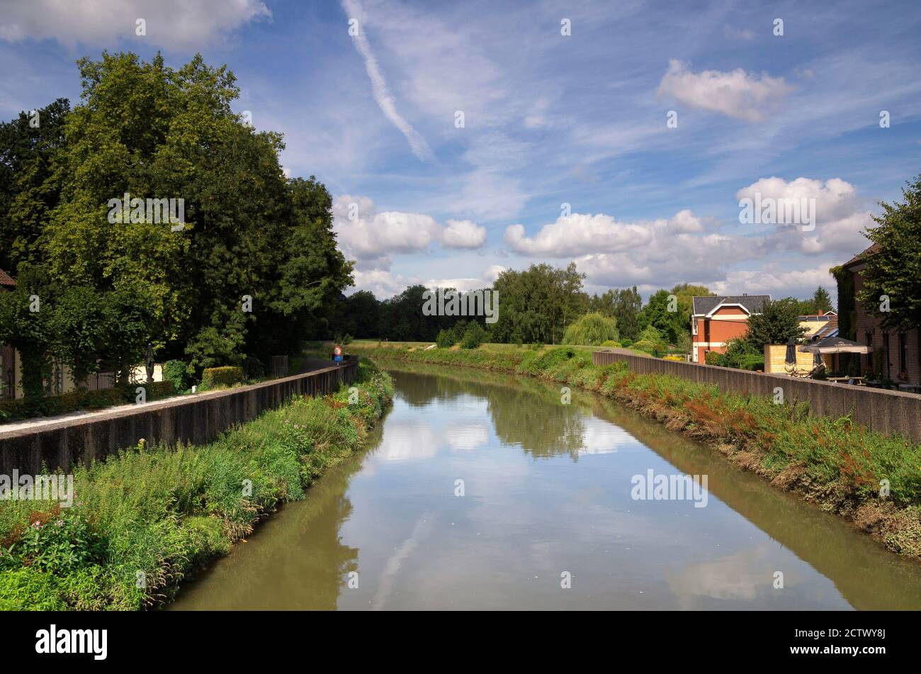 View over the Dijle river Stock Photo - Alamy