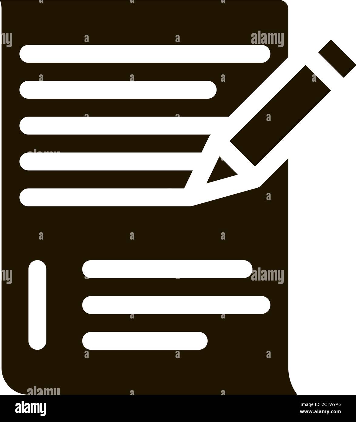 Pen Writing On Paper List Agile Element Vector Stock Vector Image & Art ...