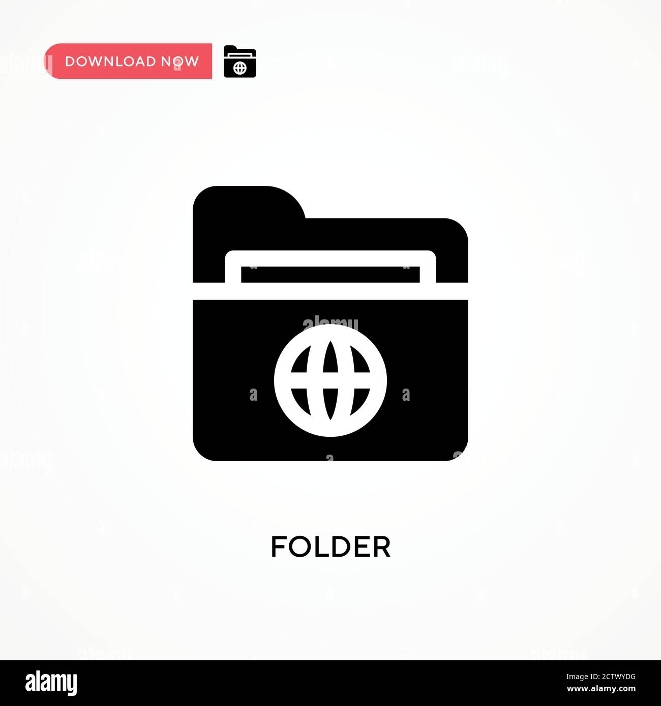 Folder vector icon. . Modern, simple flat vector illustration for web ...