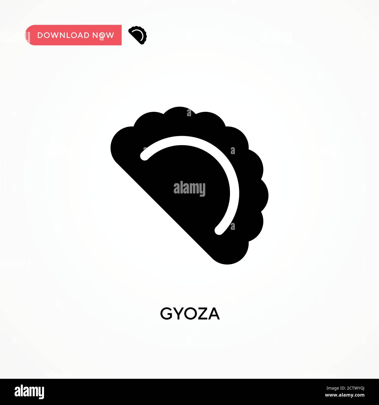 Gyoza vector vectors hi-res stock photography and images - Alamy