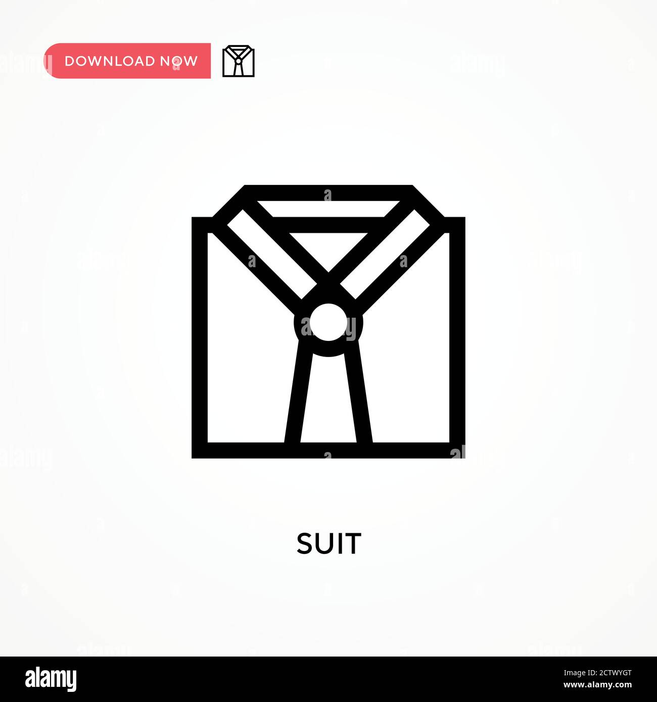 Suit vector icon. . Modern, simple flat vector illustration for web ...