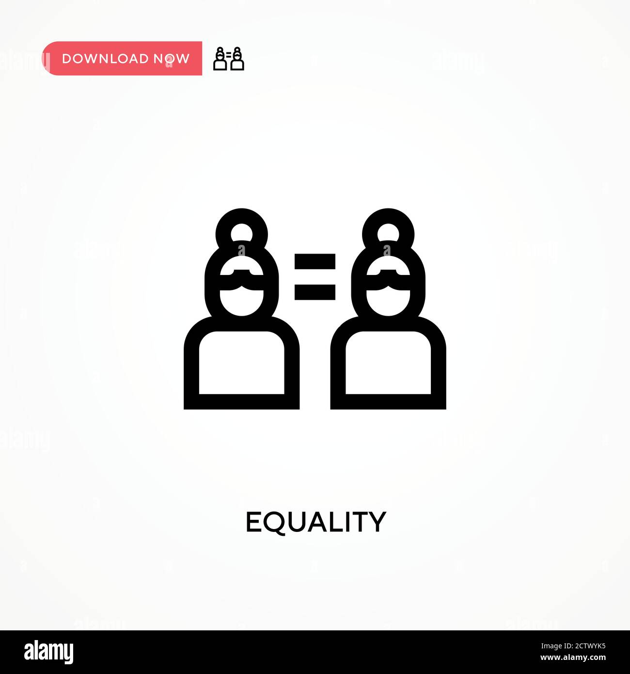Equality vector icon. . Modern, simple flat vector illustration for web ...