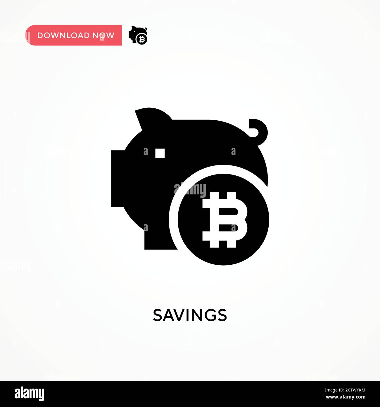 Savings vector icon. . Modern, simple flat vector illustration for web ...
