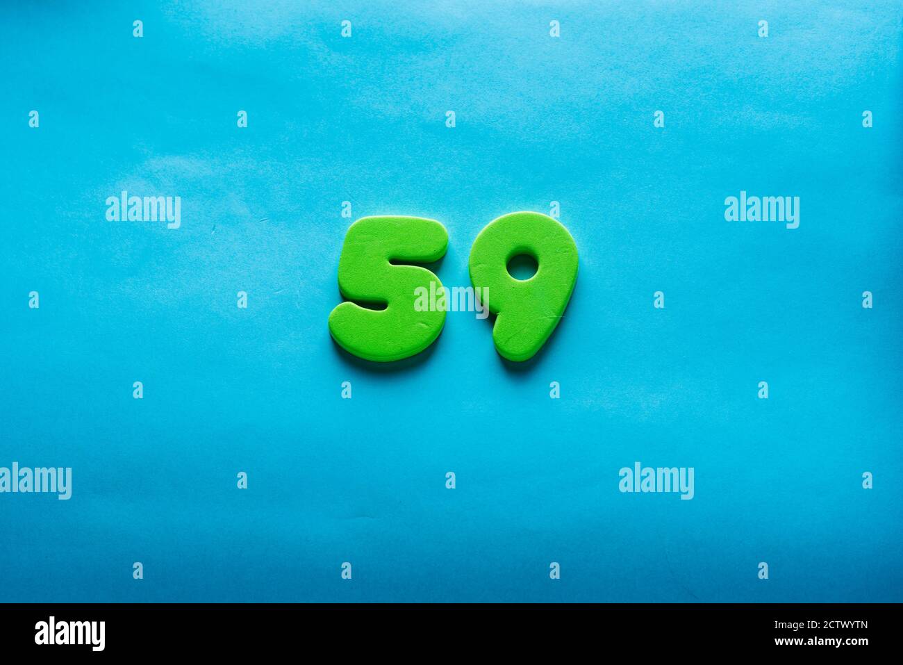 59 years old celebrating classic logo. Colored happy anniversary 59 th ...