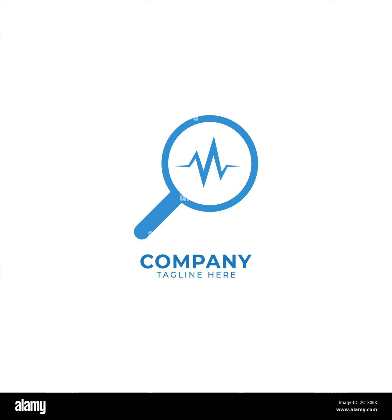Health monitoring services logo design template isolated on white ...