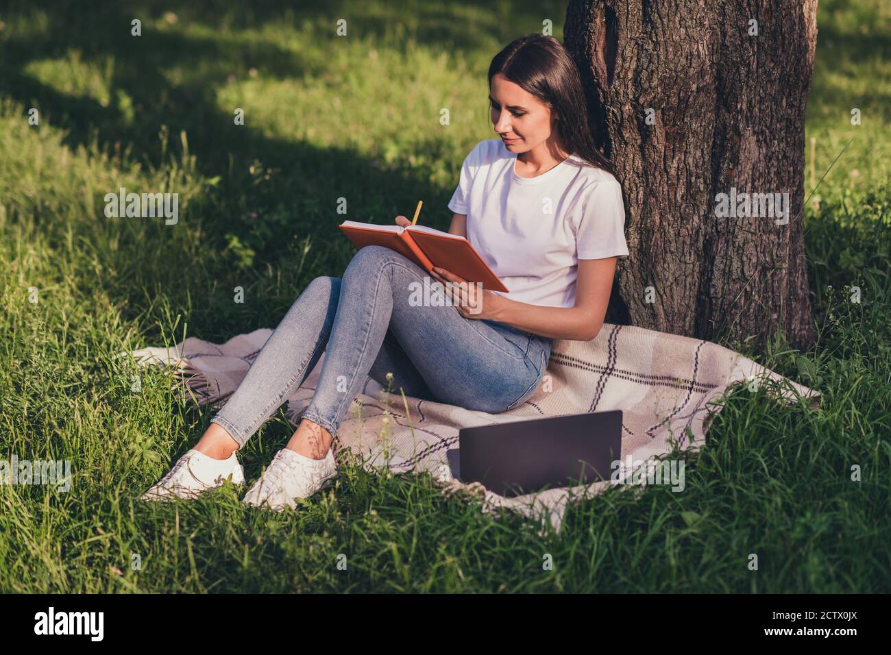 Portrait of her she nice attractive pretty focused smart clever ...